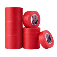 Quality Adhesive Delicate Painters Tape 3 Inch Masking Tape Red Composite 80mic for sale