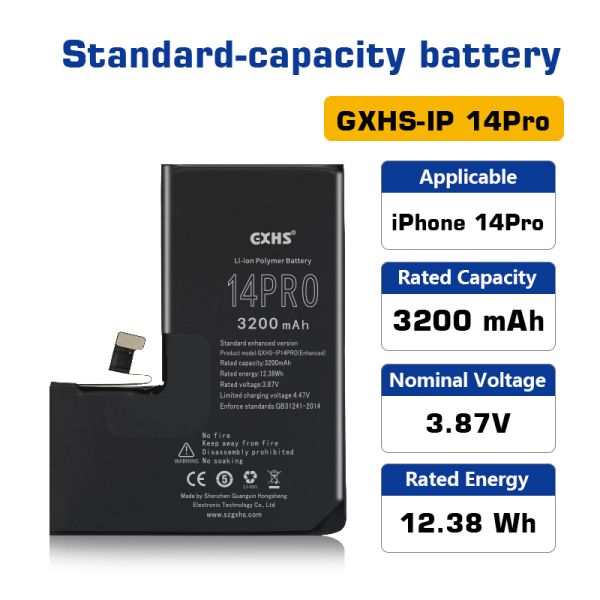 Quality OEM Standard Plug-and-Play Rechargeable Battery Replacement For iPhone 14Pro 3200mAh with Original-Specification for sale