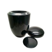 Quality Funeral Products Coffin Hardware Plastic Urn For Ash Capacity 3.3L In Black for sale