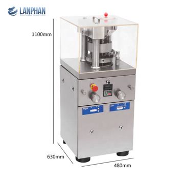 Quality 12600 pieces / h Rotary Tablet Press Machine Automatic Speed Rotary Food Stuff for sale