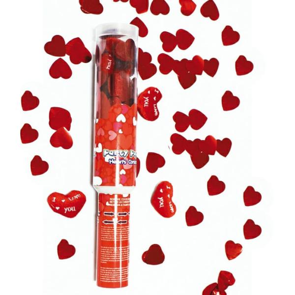 Quality 30cm Wedding Party Confetti Cannon Popper Red Heart Rose Petal for sale