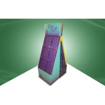Quality Stable Free Standing Display Unit , Cardboard Floor Display Racks Recyclable for sale