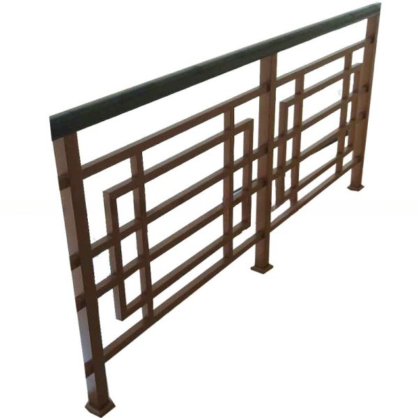 Quality Galvanized Steel Handrail Balustrade In Position Bridge Railings / Handrails For Top Style for sale