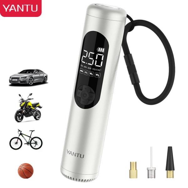 Quality YANTU A23 Portable Wireless Rechargeable Tire Inflator Emergency Light and Noise for sale