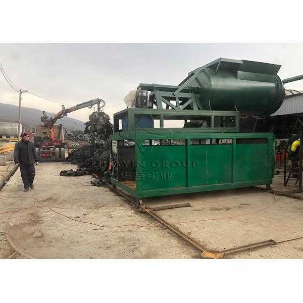 Quality Small Semi Continuous Plastic Pyrolysis Plant With Auto Feeder System for sale
