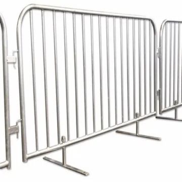 Quality Temporary Perimeter Fencing\Blue Portable Crowd Control Barriers Fence With Flat for sale