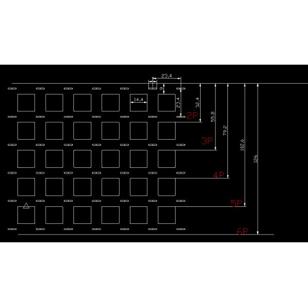 Quality Configurable 1P-6P Nickel Strip — Precision 20.5mm Pitch Spacing for Insulated 18650 Holders for sale