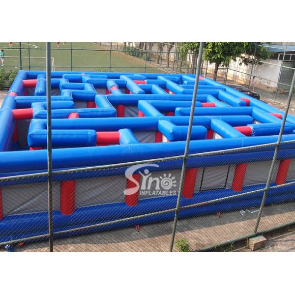 Quality Custom Made Giant Outdoor Amusing Inflatable Maze For Kids N Adults Challenge for sale