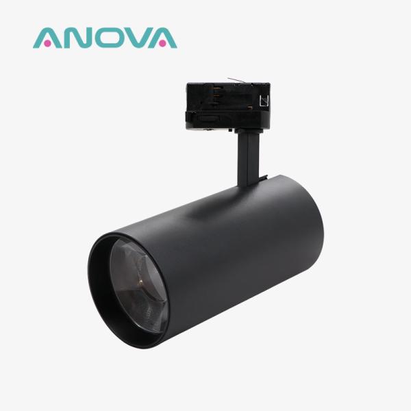 Quality Movable Black Single Spotlight 220V 35W Adjustable Led Track Lighting for sale