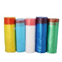 Quality Colorful Disposable PE Garbage Bag Drawstring Closure OK Compost Certified for sale