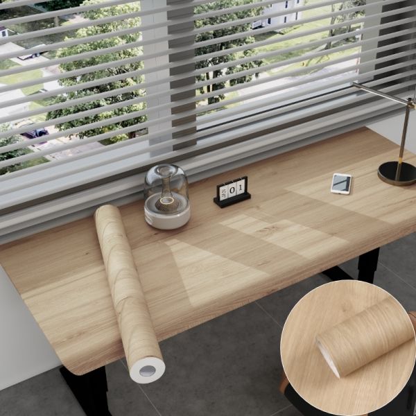 Quality Modern Wood Grain PVC Wallpaper Self-Adhesive Moisture-Proof for sale