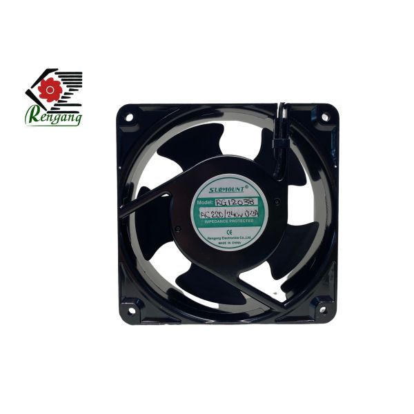 Quality 12038 110V / 220V AC Axial Cooling Fan 120x120x38mm 5 Blades Soft Wind for sale