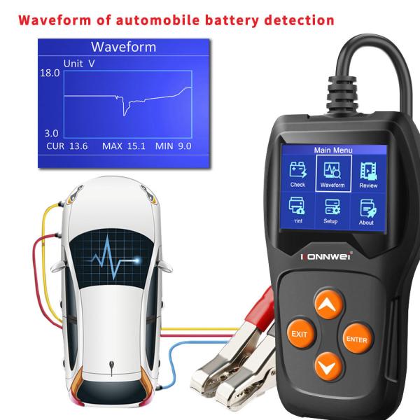 Quality Volt Battery Load Tester Vehicle Tools 2.4 Inch Color Screen KW600 12 CE Approval for sale