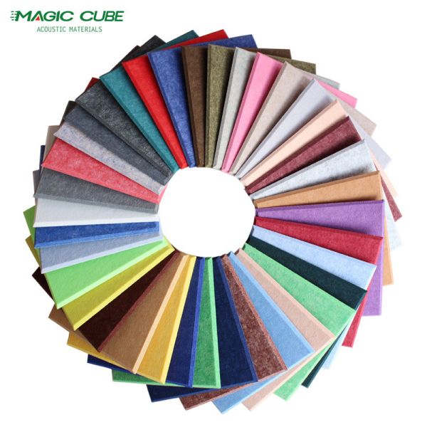 Quality Square Edge Hexagon PET 3D Acoustic Panel Soundproof For Educational Facilities for sale