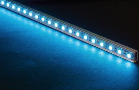 Quality Remote Control SMD 3014 LED Strip , Dimmable Rigid RGB LED Roll For Cabinet for sale