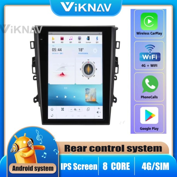 Quality 12.1 Inch Screen Head Unit For 2013-2017 Ford Mondeo 128G Navigation GPS Multimedia DVD Player Android Wireless Carplay for sale