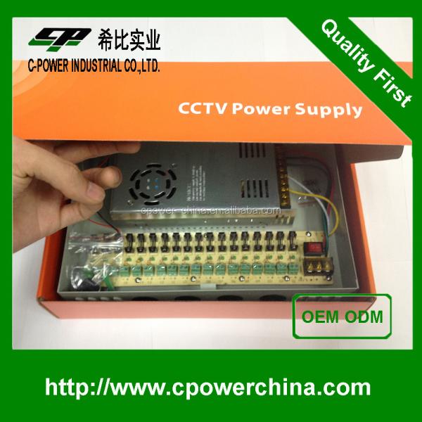 Quality 360W 18channels Switching Power Supply dc12v 30A 220V 110V AC Protection Over for sale