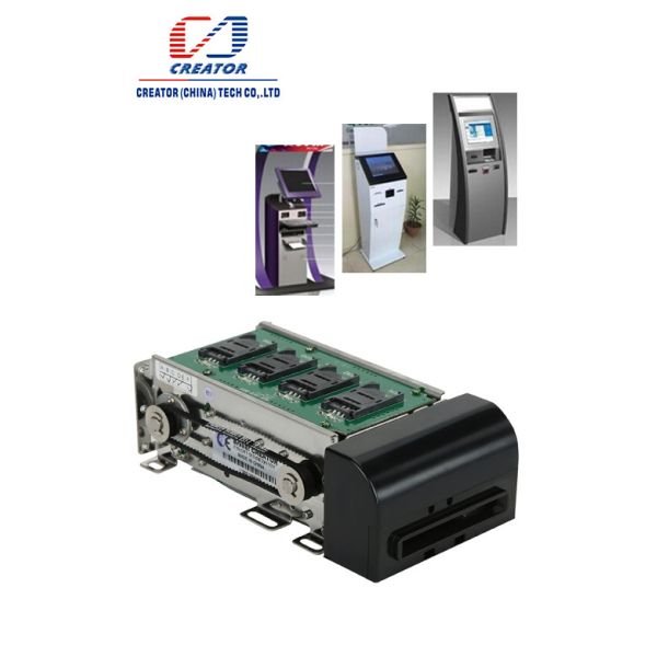 Quality ISO14443 RFID Motorized Card Reader With RS232 Interface , Magnetic Stripe Card Reader for sale