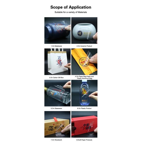 Quality 50/100 Meter Roll UV Dtf A B Film With Adhesive Making UV Transfer Sticker for sale
