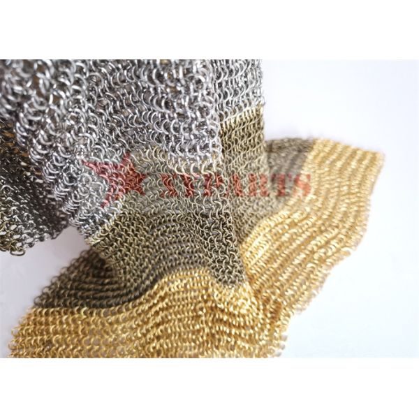 Quality Various Color Rings Chainmail Drapery For Building Decoration for sale