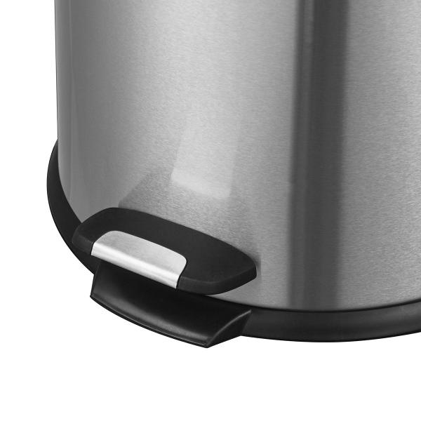 Quality 30L Soft Close Round Armor Pedal Trash Bin For Bathroom Waste Management for sale