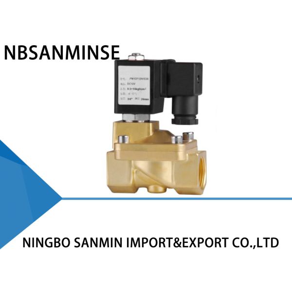 Quality Custom PM 2 / 2 Way Brass Solenoid Valve Latching Solenoid Valve For Gas for sale