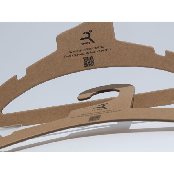 Quality Eco-Friendly Paper Hanger for Sustainable Apparel Packaging for sale