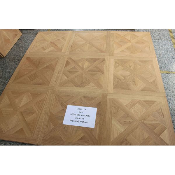 Quality Prime Oak Versailles Pattern Flooring to Italy, Natural Vanished for sale