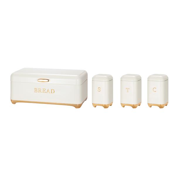 Quality OEM Metal Bread Bin Set For Kitchen Storage And Freshness Preservation for sale