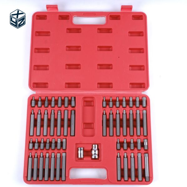 Quality Customized Logo Alloy Steel CRV Material 54pcs Plastic Box Bits Set for High for sale