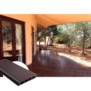 Quality Smoke Gray Hollow Composite Deck Board Brushwood For Yard Antisepsis for sale