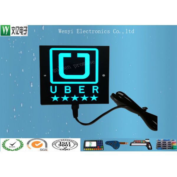 Quality 3.3V Driver EL Illuminate Backlight Panel Flat Membrane Switch PET Glossy Overlay for sale