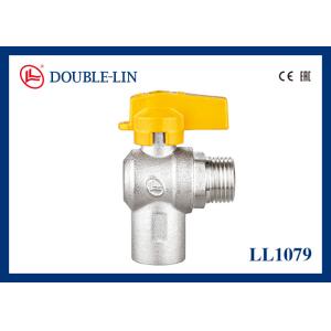 Quality Aluminium Handle Female x Male F1/2"x M1/2" Brass Gas Valves for sale