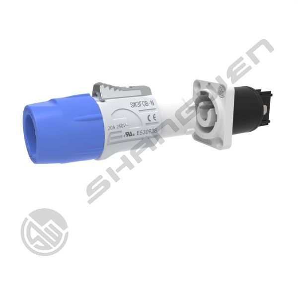 Quality Industrial Waterproof Circular Power Connector Electrical Powercon for sale