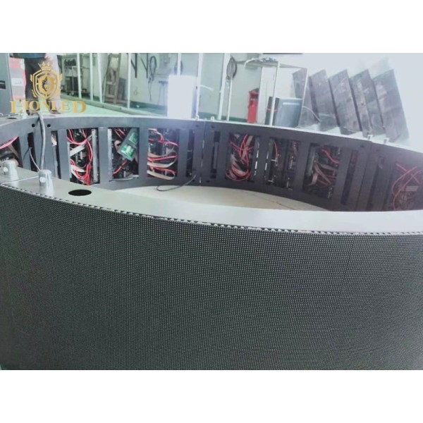 Quality Lionled P4 Indoor Flexible Led Display Screen With Circular Shape for sale