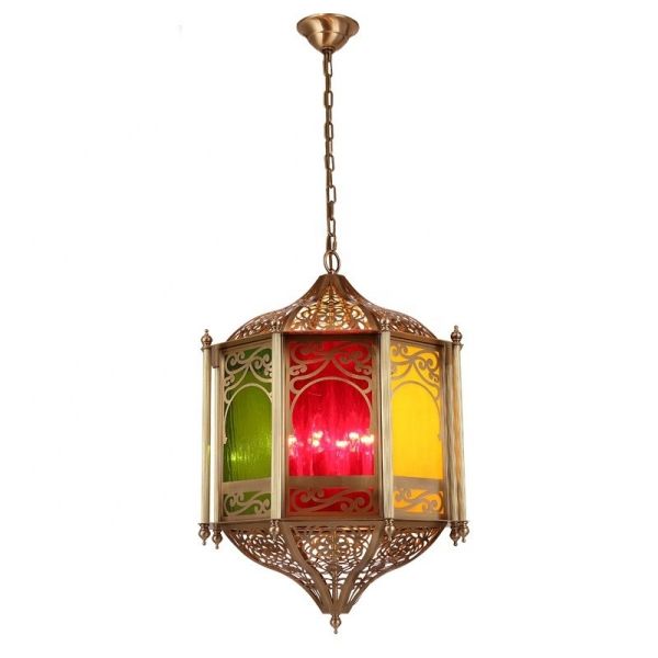 Quality Arab Muslim Vintage Style LED Brass Chandelier for Home Dining Room and Living Room Decor for sale