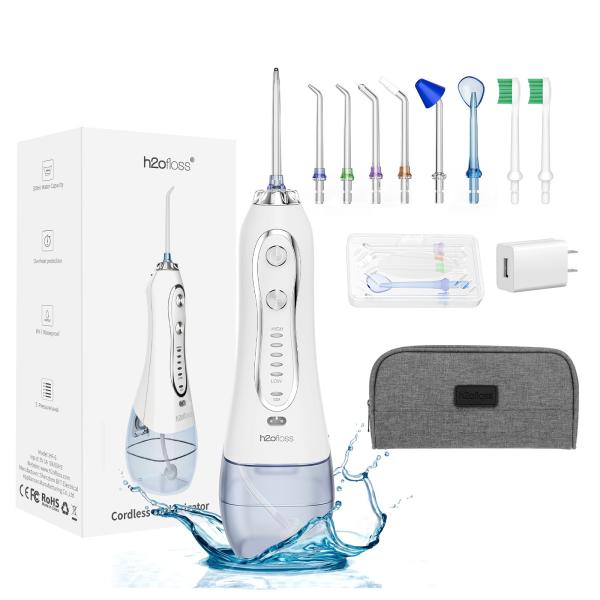 Quality 2500mah Ultrasonic Teeth Cleaner 5 Modes Handheld Water Flosser Portable for sale