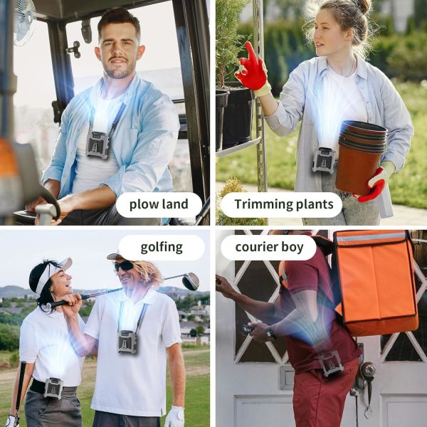 Quality Socool Fan 10000mAh Mini Rechargeable Portable Fan Multifunction Outdoor Emergency Power Clip Waist Fan for sale