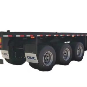 Quality CIMC Latest Design Flatbed Trailer for Efficiently Transporting for sale