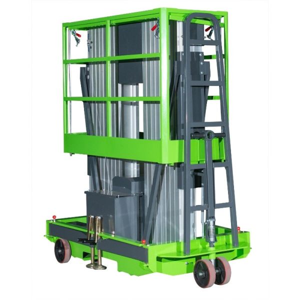 Quality 6m Platform Height Mobile Vertical Lifting Platform With Double Mast for sale