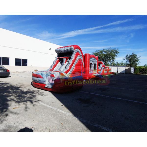 Quality Long Bouncy Castle 13.2X4.7X3M Inflatable Obstacle Course for sale