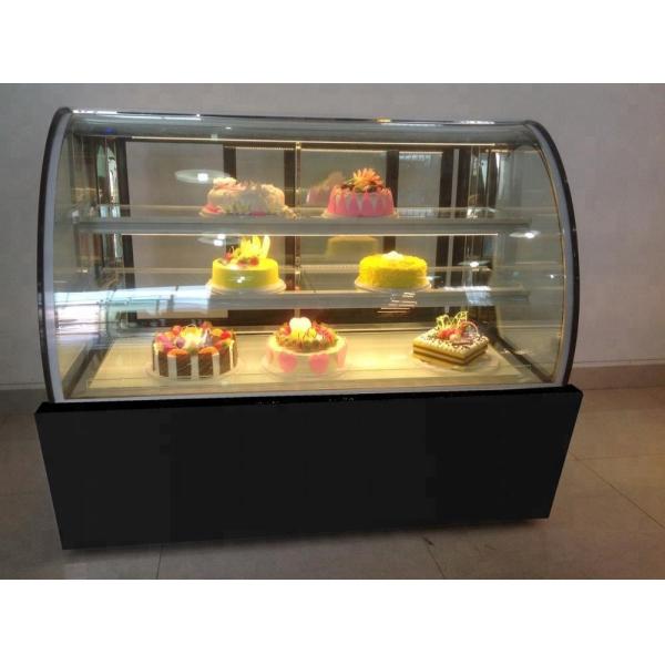 Quality Commercial Cake Display Showcase Glass Bakery Display Cabinet Refrigerator for sale