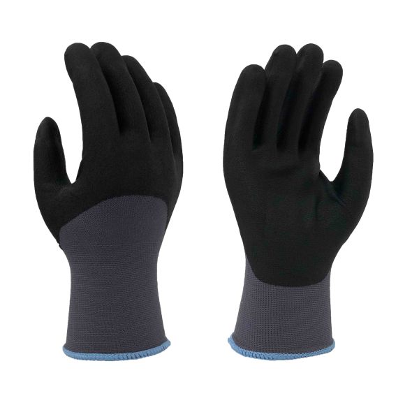Quality Grey Seamless Knitted Nitrile Gloves 3/4 dipping for sale