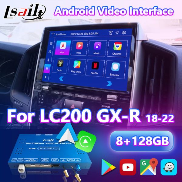 Quality Lsailt Android Multimedia Video Interface for 2018-2022 Toyota Land Cruiser LC200 GX-R LC 200 GXR for sale