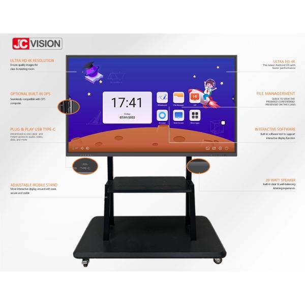 Quality 86 Inch Touch Screen Interactive Smart Board Display Ckd Classroom Teaching for sale