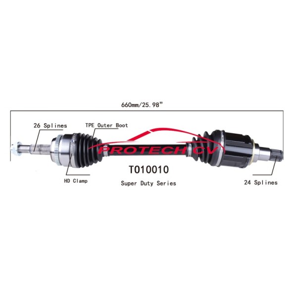 Quality Heavy Duty Cv Axle Front Right Toyota Highlander Inner Cv Joint Assembly for sale