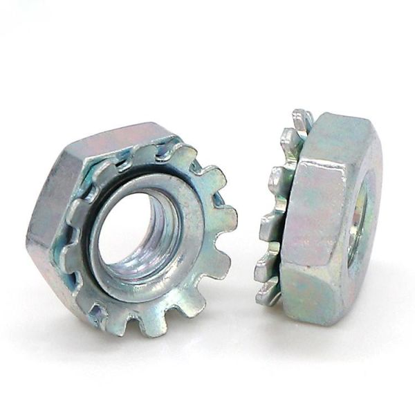 Quality Aluminum 700N Hex Head Nuts M54 Serrated Flange Lock Nut for sale