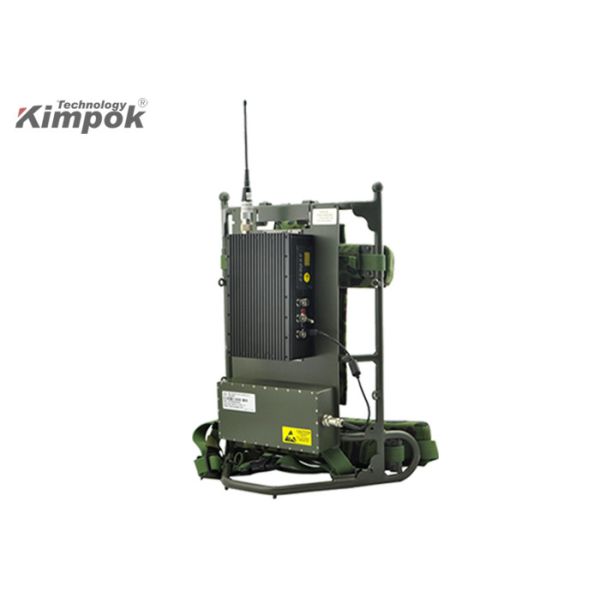Quality Manpack Mobile COFDM Video Transmitter For Soldiers Dust Proof for sale