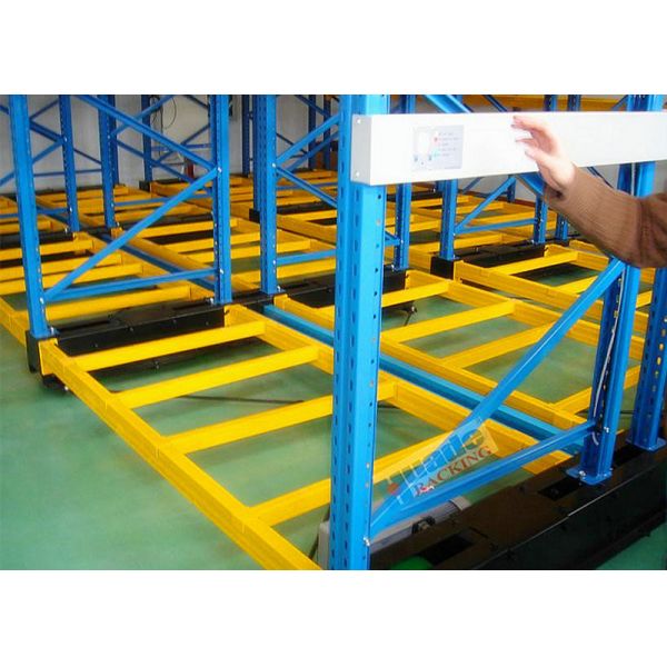 Quality Rail Free Heavy Duty Steel Racks Semi Automated High Density Mobile Shelving for sale