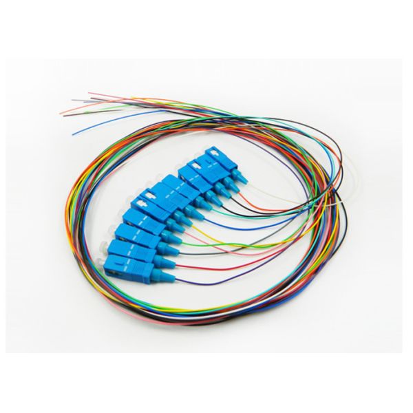 Quality Single Mode 10G Patch Cord , 900UM Wave Length SC UPC Patch Cord 12 Colors for sale